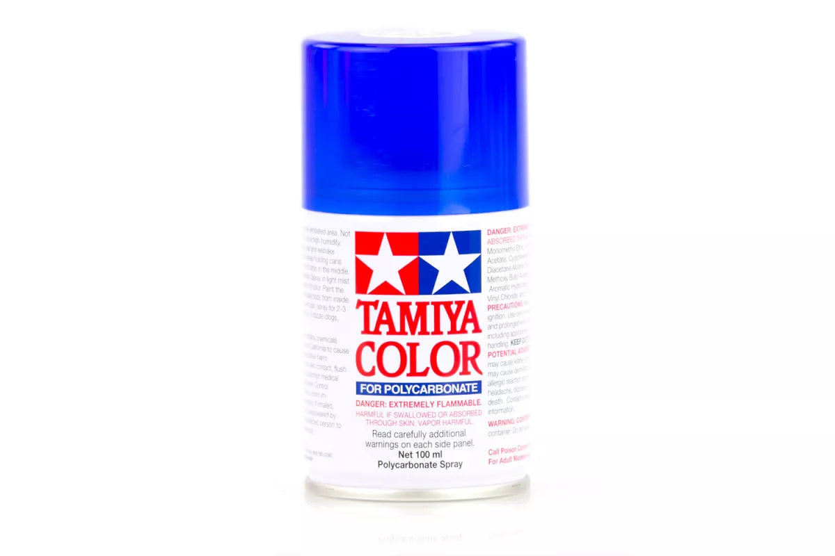 Tamiya 86038 - PS-38 Translucent Blue Polycarbonate Spray Paint 100ml ...