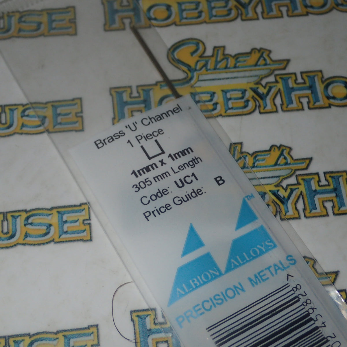 Albion Alloys UC 1 - Precision Metals Brass "U" Channel (1mm X 1mm) 30 ...