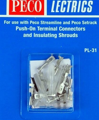 PECO - Lectrics - PL-31 Push on Terminal Connectors and Insulating Shr ...